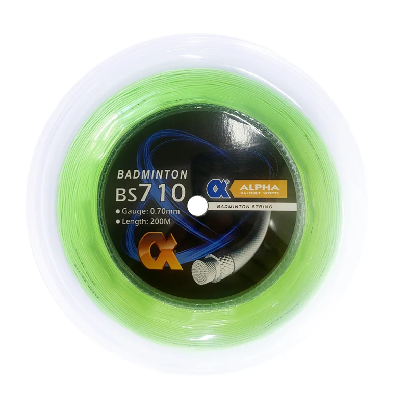 Alpha-Badminton-String-New-Colors-BS710-Apple-Green-200m-Reels-Training ...