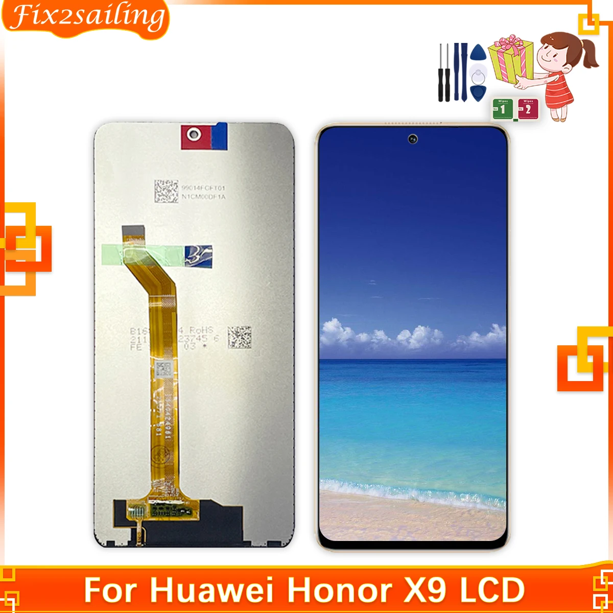 6-81-Display-For-Huawei-Honor-X9-4G-5G-LCD-Screen-Touch-Panel-Digitizer ...