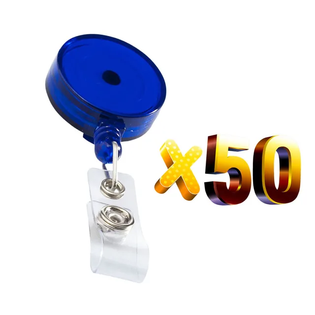 50 pcs Retracting Reel Badges – IMPRESOMATIC