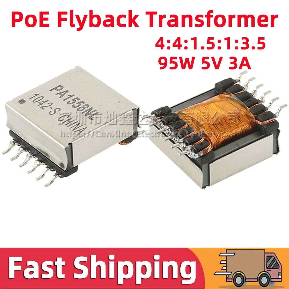 5pcs PA1558NL SMD EFD20 PoE Switching Power Supply Flyback Transformer ...