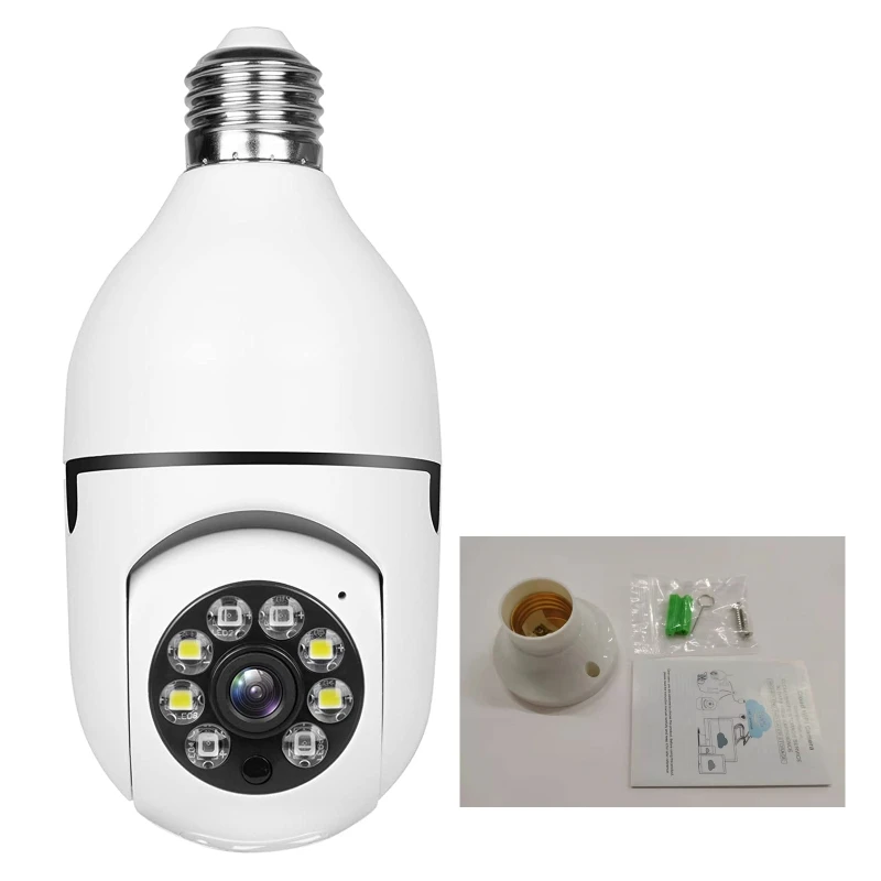 Light-Bulb-Camera-WiFi-1080P-High-Definition-APP-Remote-Viewing-360 ...
