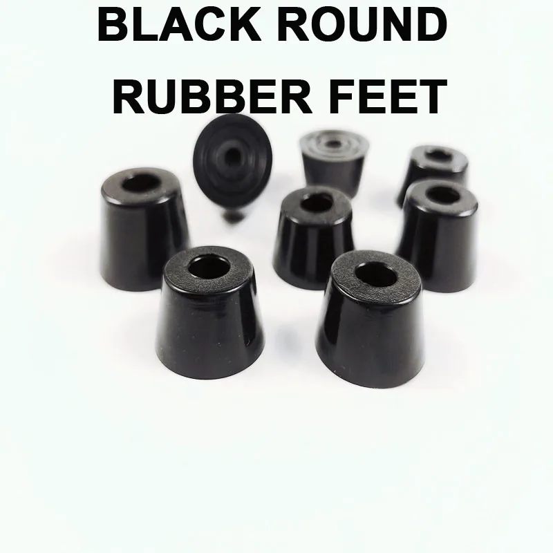 Diameter 28mm to 50mm Large Rubber Foot Pad Black Round Rubber Feet ...