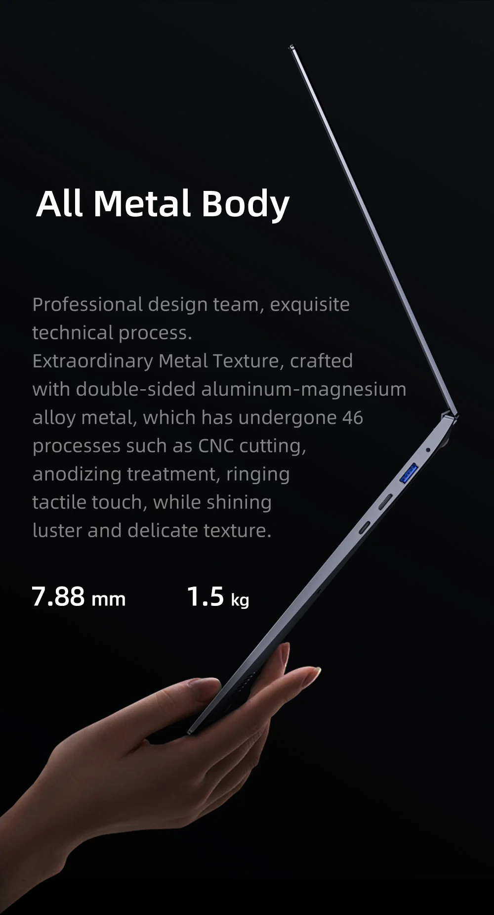 Dere Laptop T11 15.6" 16GB RAM 1T SSD 11th Gen Intel Core i7 2.5K IPS ...