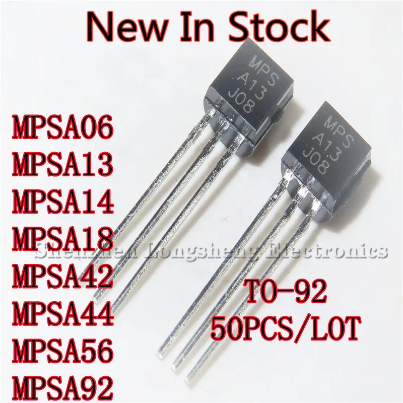 50PCS/LOT MPSA06 MPSA13 MPSA14 MPSA18 MPSA42 MPSA44 MPSA56 MPSA92 TO-92 ...