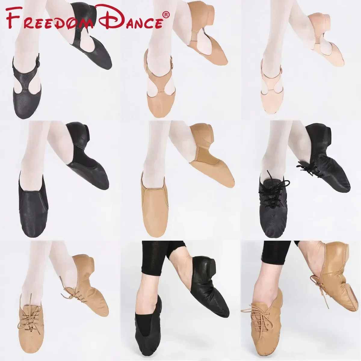 Genuine-Leather-Sport-Dance-Shoes-Jazz-Dance-Shoes-For-Men-Women-Soft ...