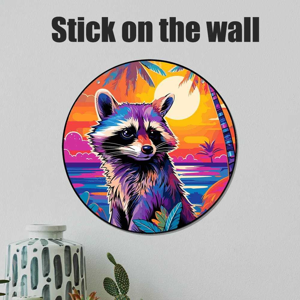 15cm-20cm-30cm-Tanuki-sunset-Abstract-Window-Hangings-with-Chain-Print ...