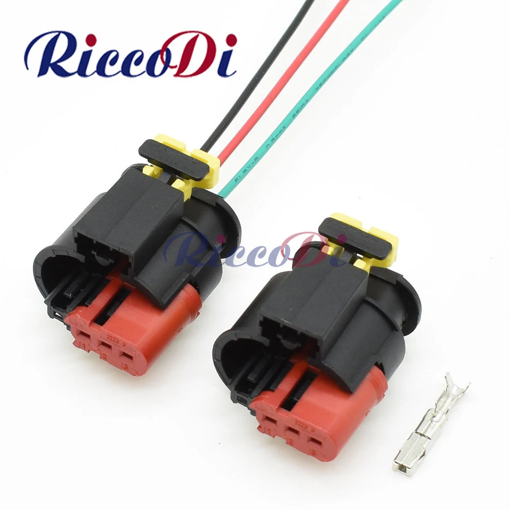 1 Set 3 Pin Tyco Fuel Diesel Injector Ignition Coil Plug Sealed Sensor ...