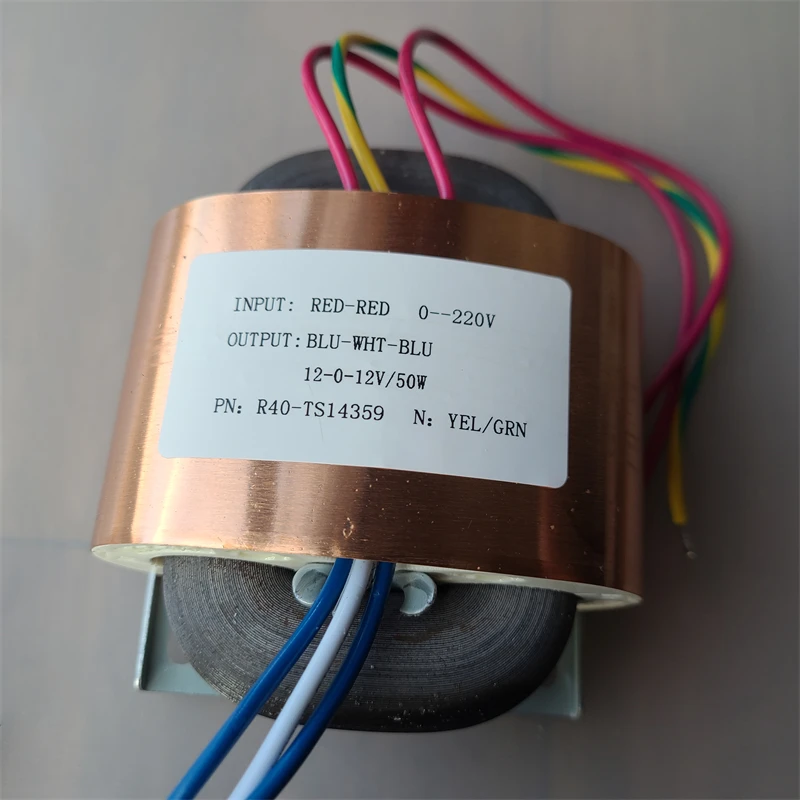 R-Core-Transformer-50W-R40-Dual-12V-Transformers-220V-To-12V-0-12V-R ...