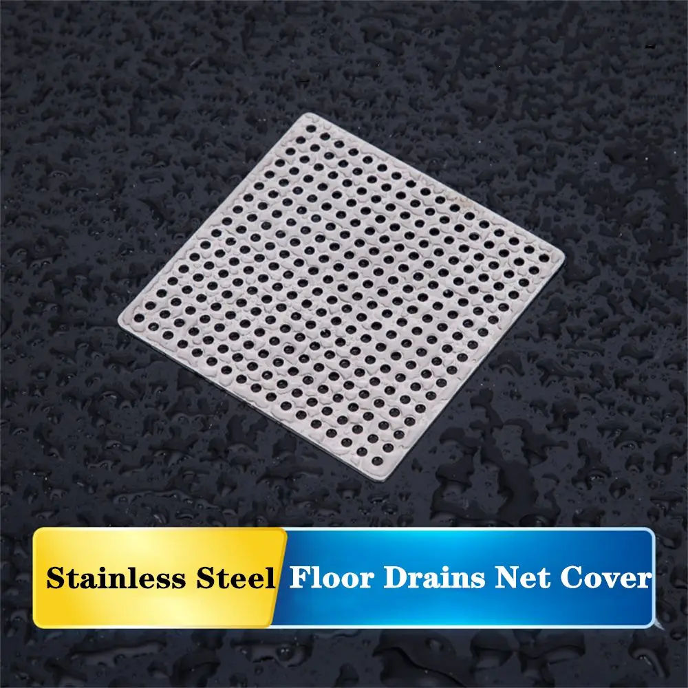 Stainless-Steel-Floor-Drains-Net-Cover-Square-Drain-Hole-Shower-Hair ...
