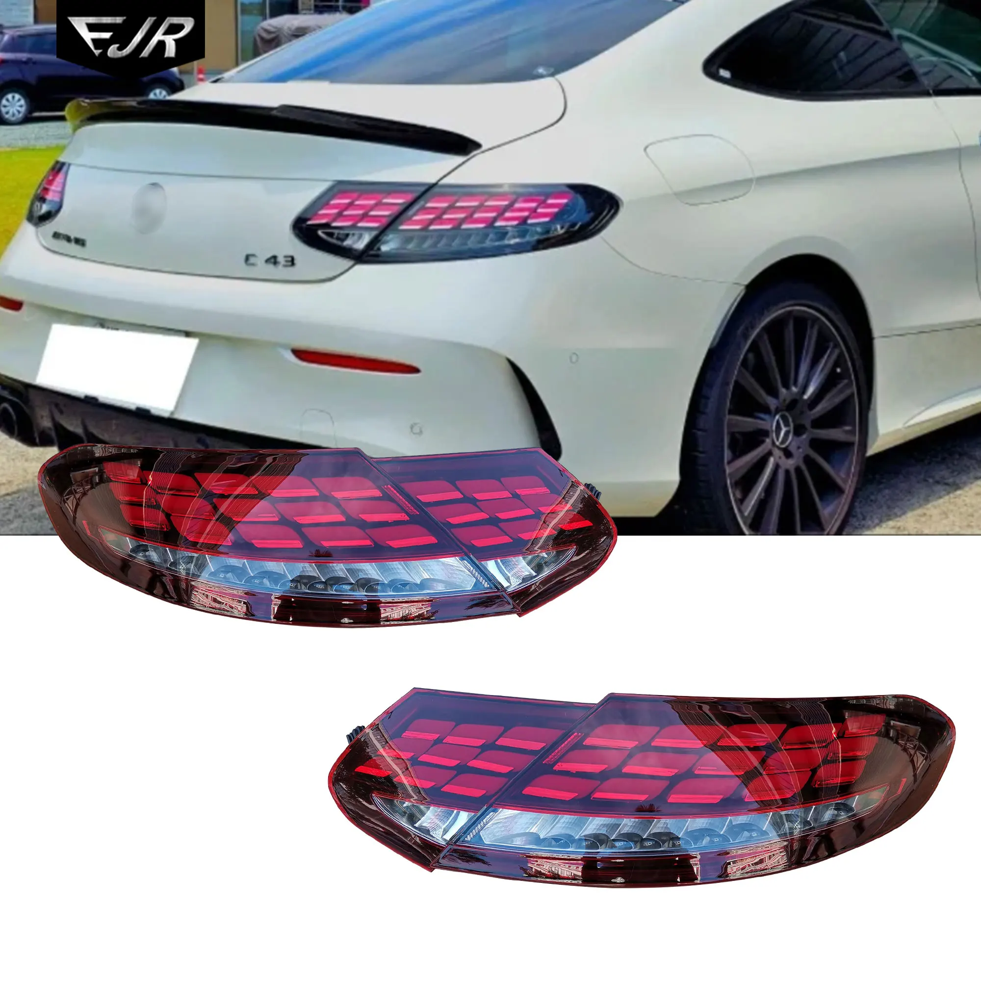 For-Mercedes-Benz-C-Class-W205-Coupe-15-20-Upgrade-S-LED-Taillight ...