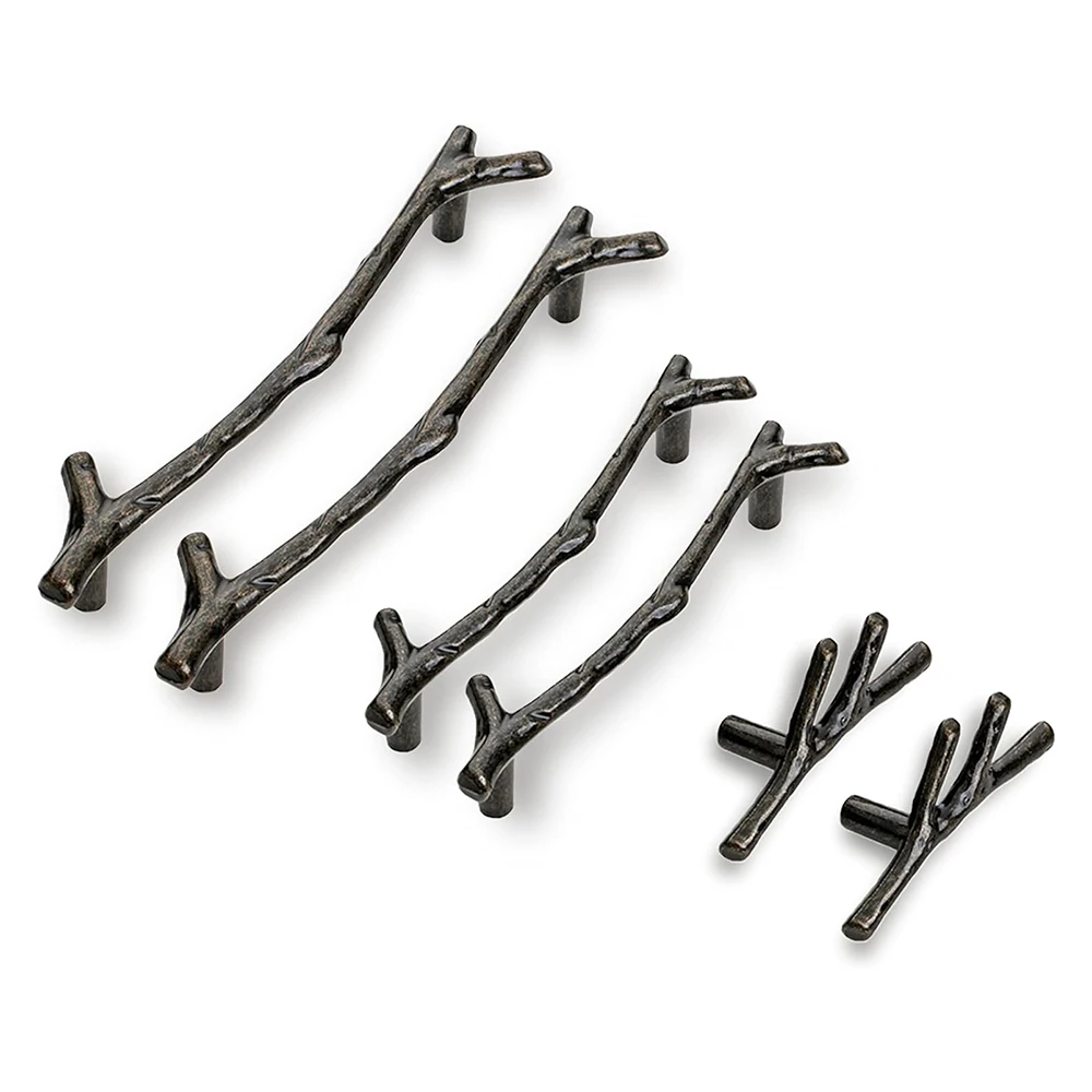 Tree Branch Handle Zinc Alloy Vintage Drawer Handles Cupboard Knob ...
