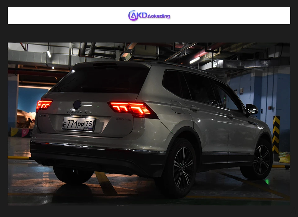 Car Lights for VW Tiguan Led Tail Light 2017-2021 New Tiguan Rear lamp ...