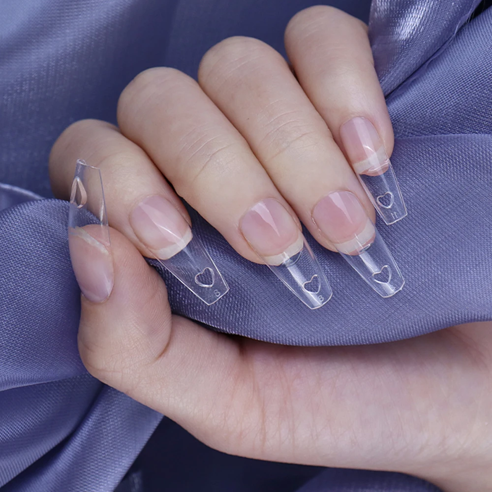 240pcs-bag-Artificial-Acrylic-False-Clearl-Full-Cover-Transparent-Fake ...