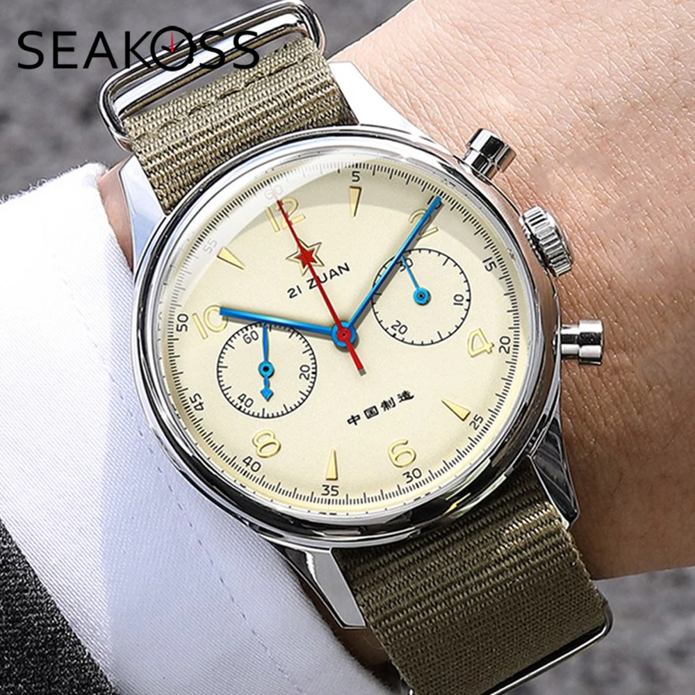 SEAKOSS Vintage 1963 Chronograph for Men 38mm Mechanical Watch Original ...
