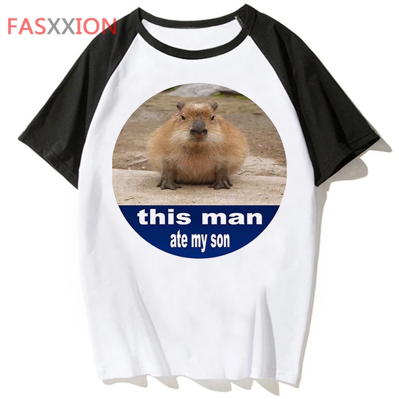 Camiseta de Capybara para hombre, ropa de calle divertida de Hip Hop ...