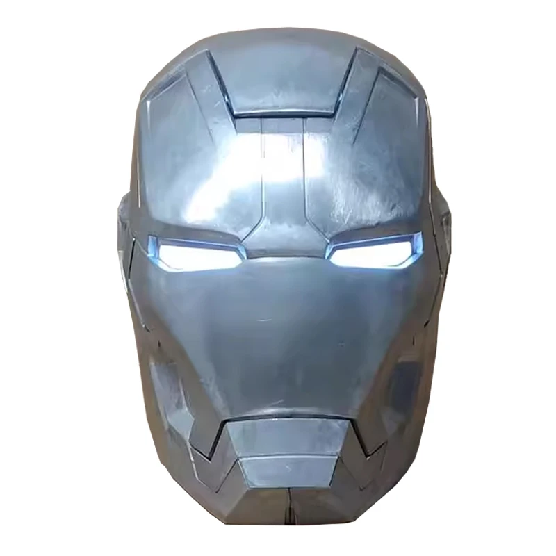 Marvel 1:1 MK2 Metal Iron Man Helmet for DIY Wearable Ironman Halloween ...