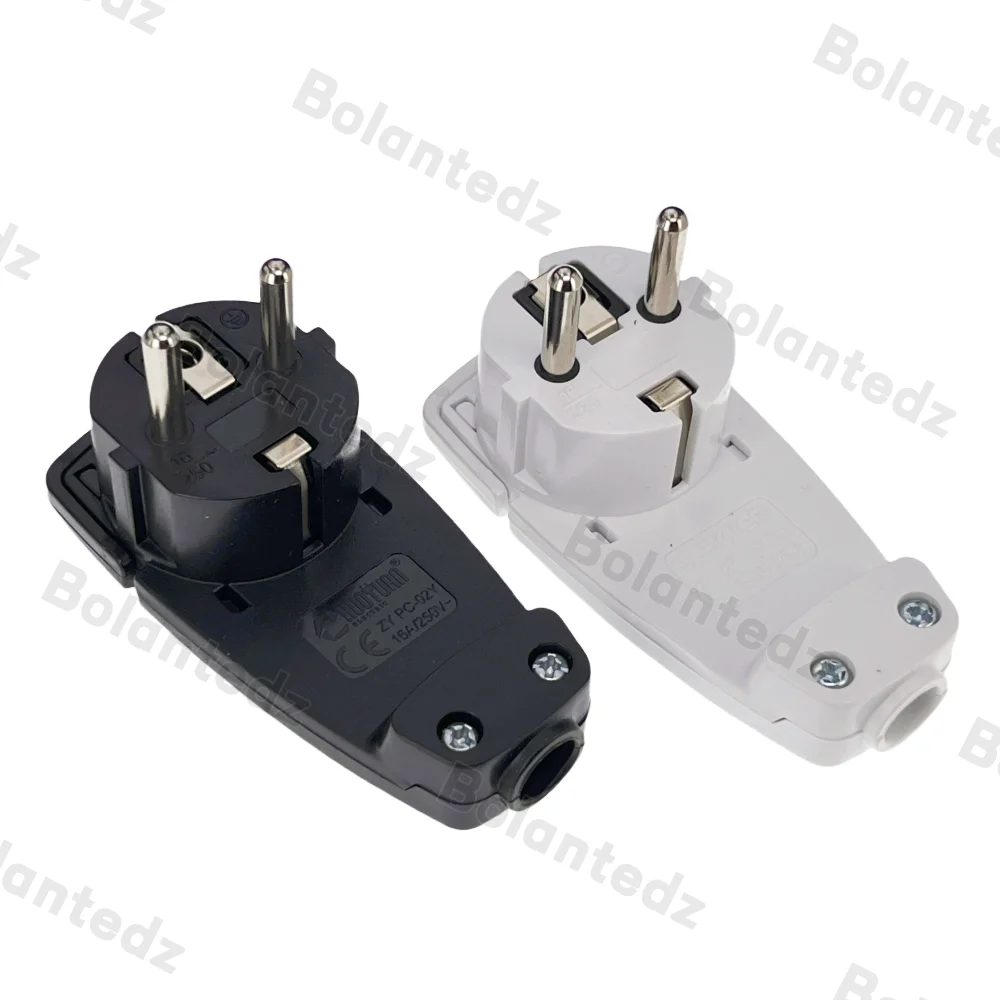 France-Germany-Plug-Adapter-16A-Male-AC-Outlets-Rewireable-Schuko ...