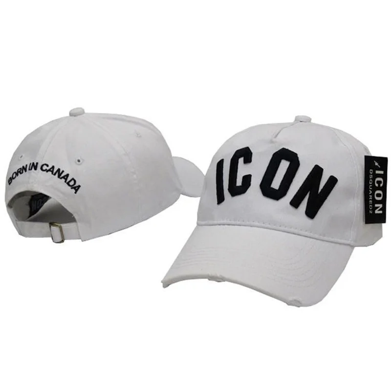 DSQ2-Mens-Womens-Baseball-Caps-Cotton-ICON-Letters-High-Quality-Cap-Men ...