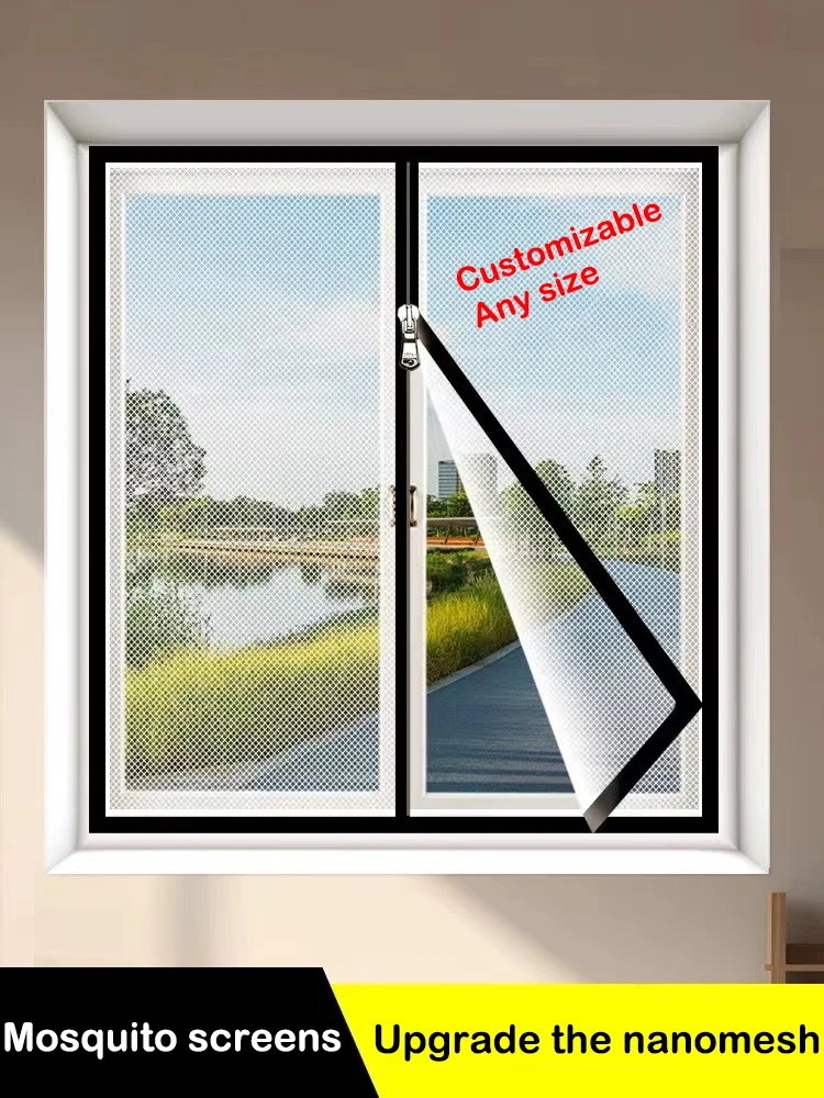 Doors-windows-mosquito-nets-insect-screens-zipper-self-adhesive-non ...