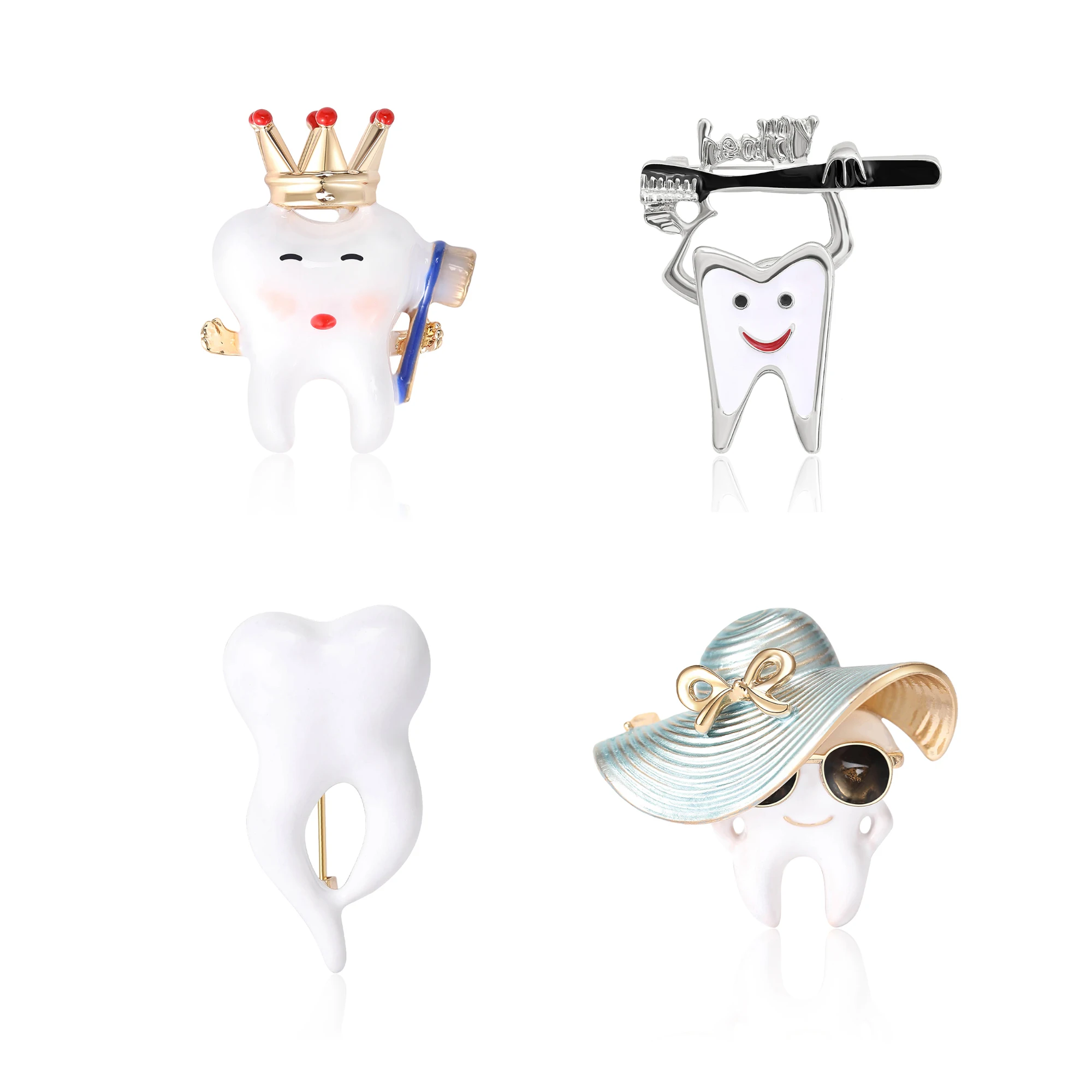 Beaut-Berry-Enamel-Dental-Toothbrush-Brooches-For-Women-5-color-Medical ...