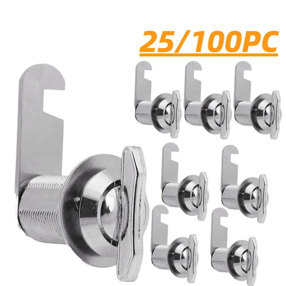 100-25PC-Keyless-Cam-Lock-For-Doors-Windows-Mailbox-Boat-Door-Bus ...