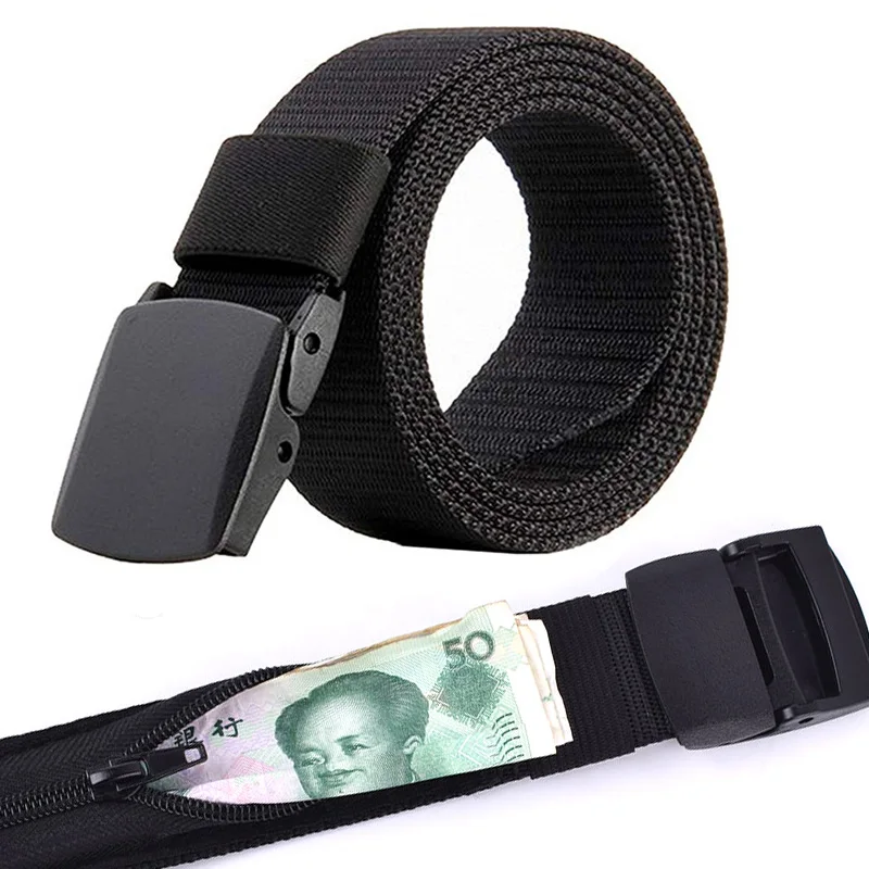 Travel Hidden Cash Anti Theft Waist Belt DIY Strap Belt Waist Packs ...
