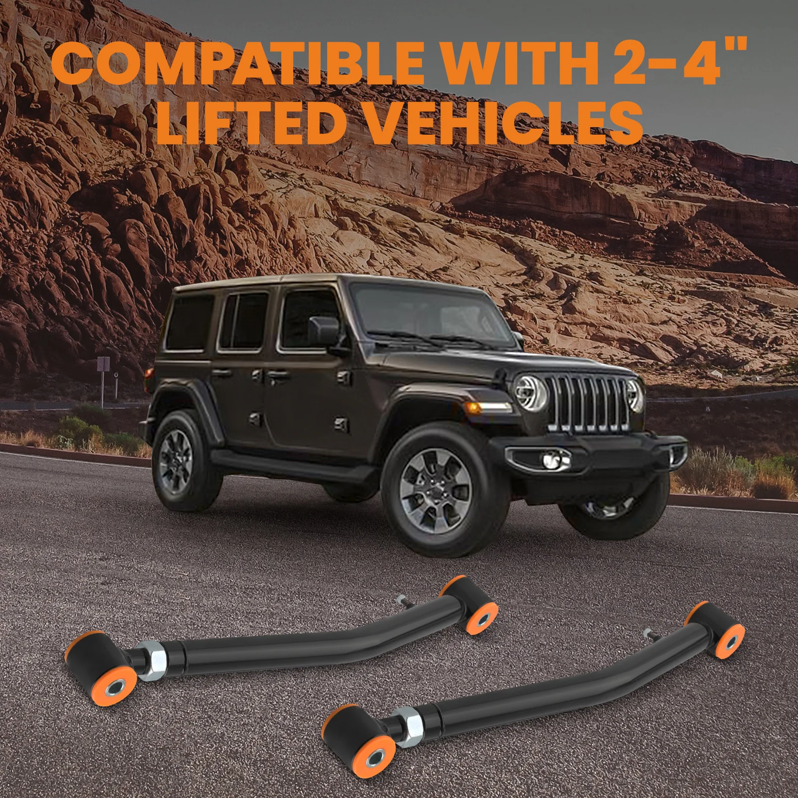 Adjustable Front Lower Control Arm For Jeep Wrangler JL JLU 2018 2019 ...