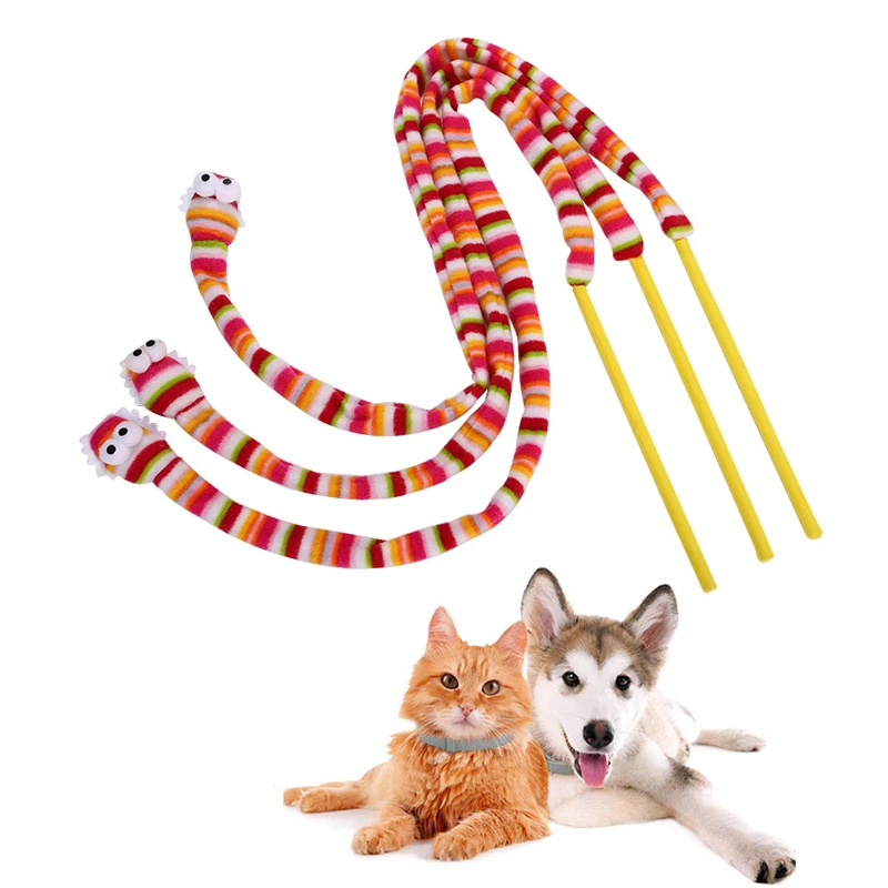 Cats-Interactive-Toys-Funny-Cat-Stick-Colorful-Rod-Teaser-Plastic-Stick ...