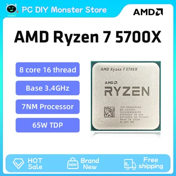 AMD New Ryzen 7 5700X R7 5700X 3.4GHz 8 Core 16 Thread CPU Processor ...