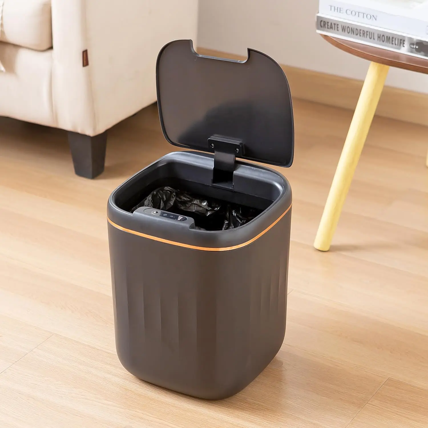 Touchless-Trash-Can-with-Lid-Bathroom-Trash-Can-Smart-Trash-Can-Motion ...