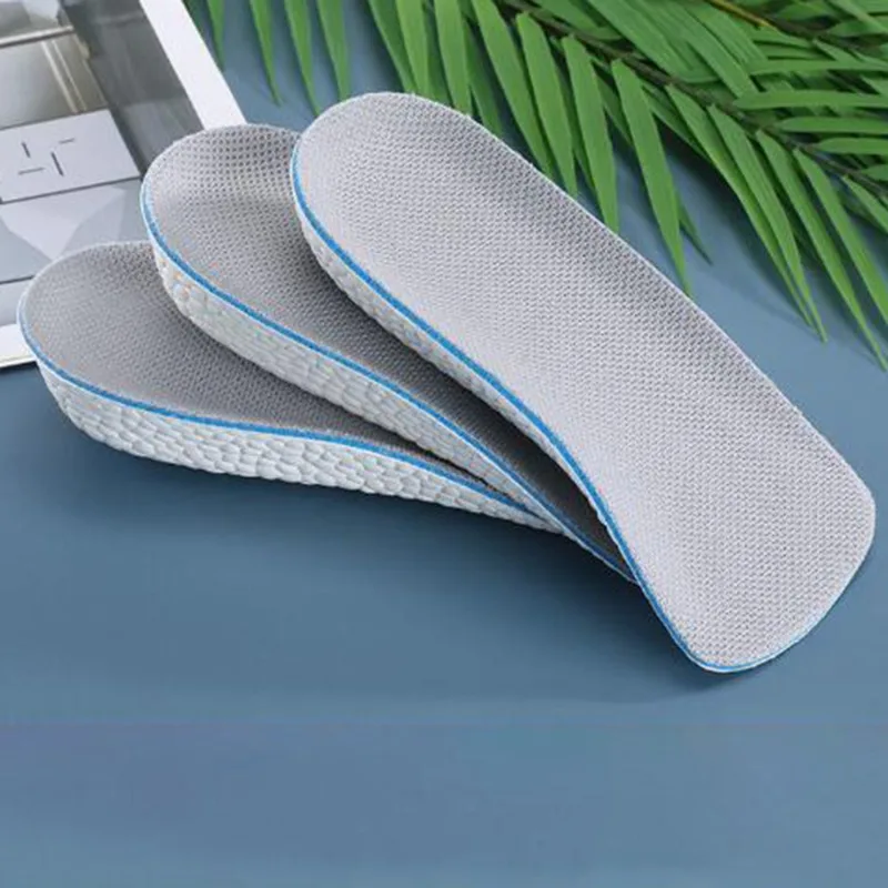 Height-Increased-Insole-Memory-Foam-Breathable-Unisex-Shoes-Inner-Sole ...
