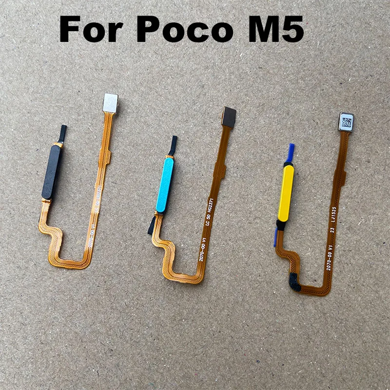 New For Xiaomi Poco M5 Fingerprint Sensor Home Button Menu Touch ID ...