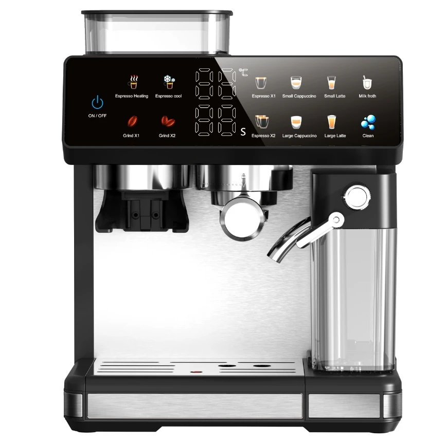 For 3 In 1 Home Automatic Coffee Espresso Maker With Grinder And Milk ...