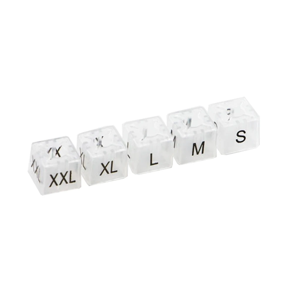 Plastic-Clear-Size-Cubes-Hangers-Classic-Square-Size-Marker-S-m-l-xl ...