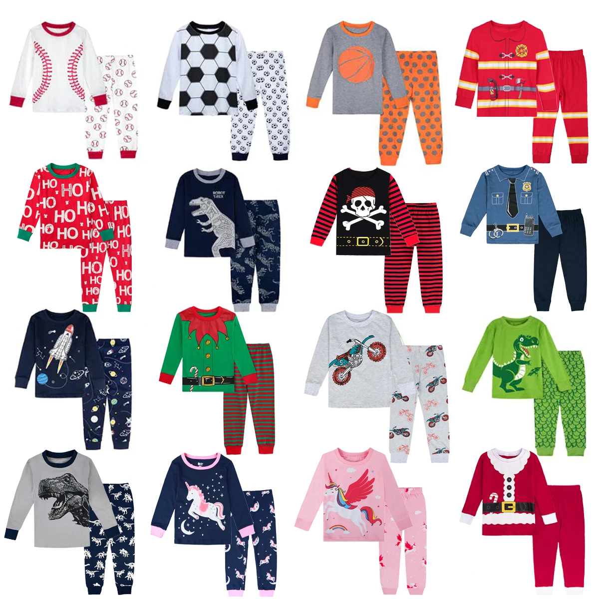 Kids-Pajama-Set-Christmas-Pajamas-Boys-Pyjamas-Child-Dinosaur-Sleepwear ...