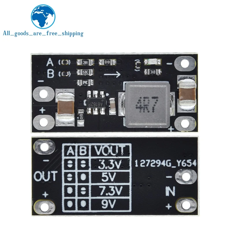 TZT 1/5pcs Step Down Board 12V to 5V Mini DC-DC Step-Down Module 2A ...