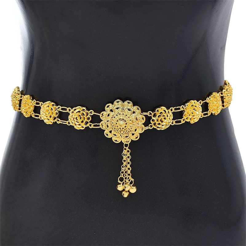 Traditional Sarong Gold Color Belt Vintage Jewelry Buckle Belt Necklace ...