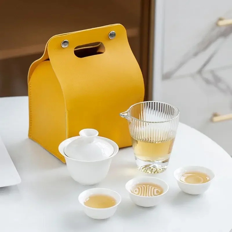 Glass-Travelling-Tea-Set-Small-Bubble-Tea-Cups-Car-Carrying-Bag-Outdoor ...
