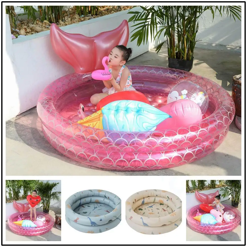 Mermaids-Inflatable-Pool-Bathing-Kids-Summer-Home-Outdoor-Swimming-Pool ...