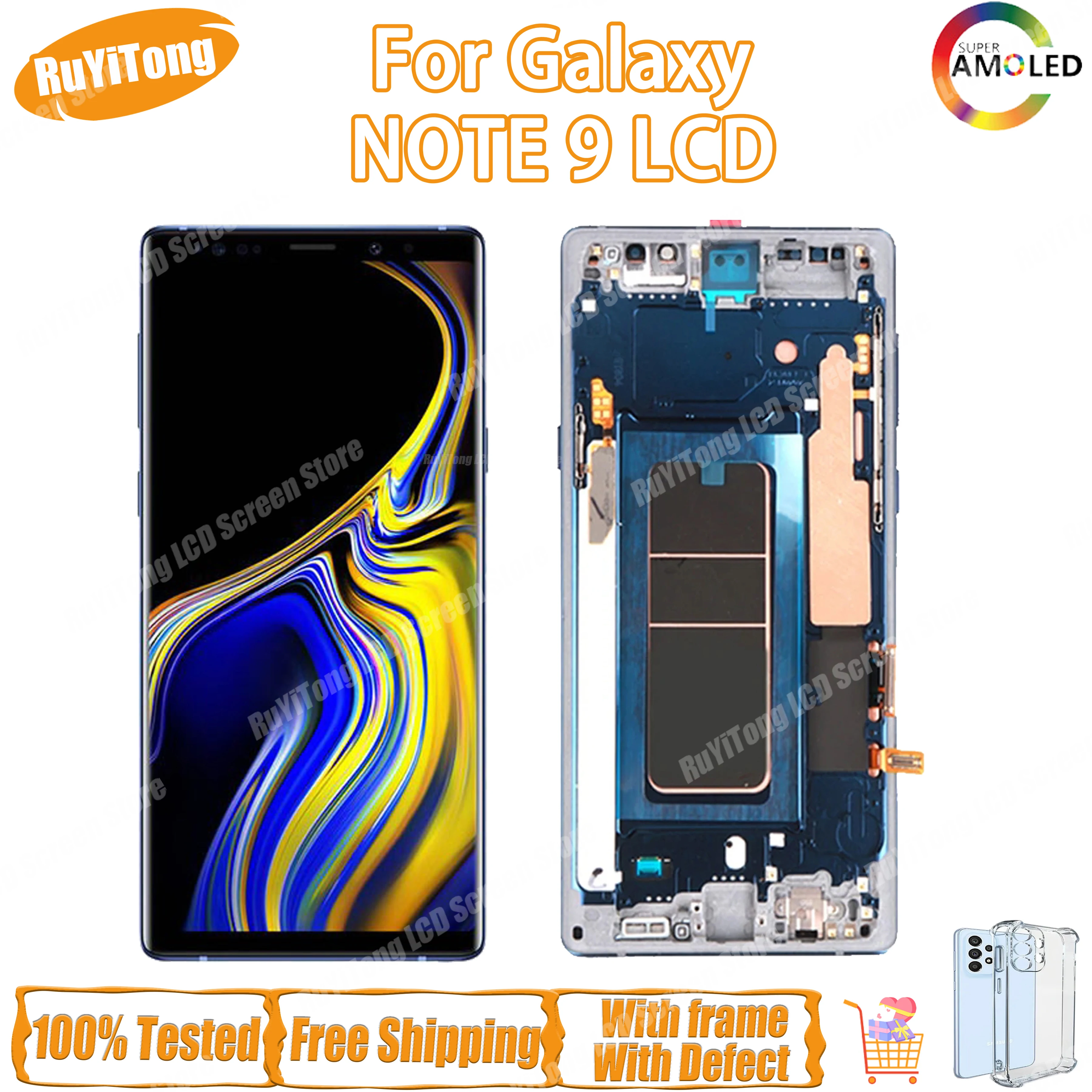 Multiple-Tested-AMOLED-With-Defect-For-Samsung-Galaxy-NOTE-9-Note9 ...