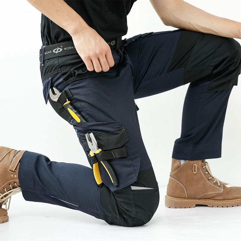 Tear Resistance Cargo Work Pants Man Mechanic with Mulit Functional ...
