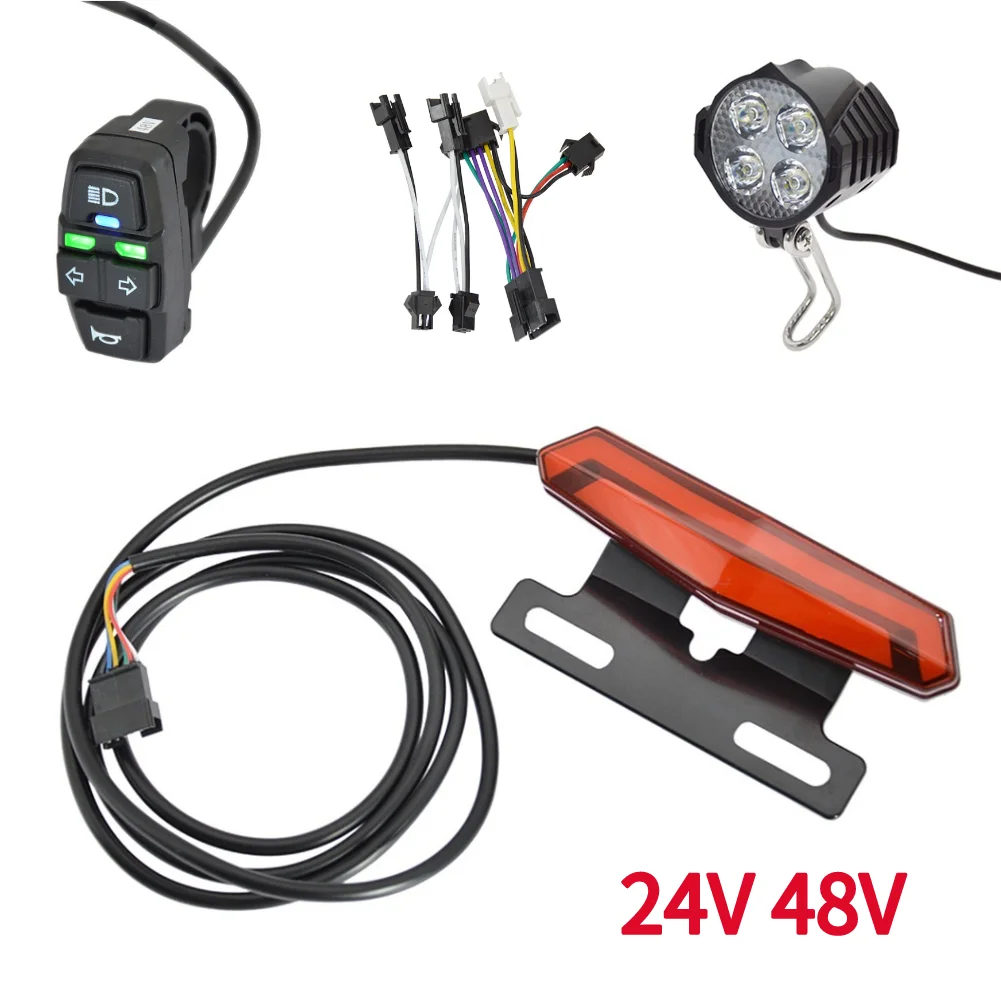 LED-Ebike-Brake-Rear-Light-High-Brightness-Brake-Warning-Light-Energy ...