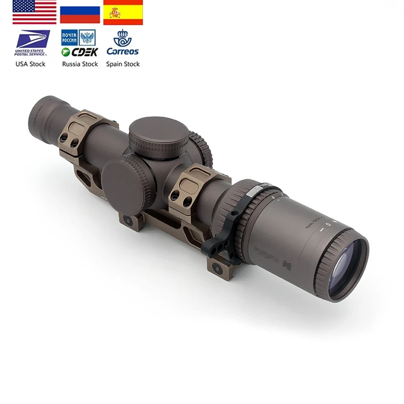 1-6X24mm LPVO Tactical Optical Sniper Riflescope Long Eye Relief Rifle ...