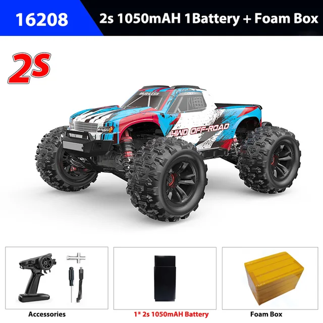 MJX 16208/16209/16210 Rc Car 1/16 Brushless High Speed 4WD Remote Control Off Road Truck Big ...