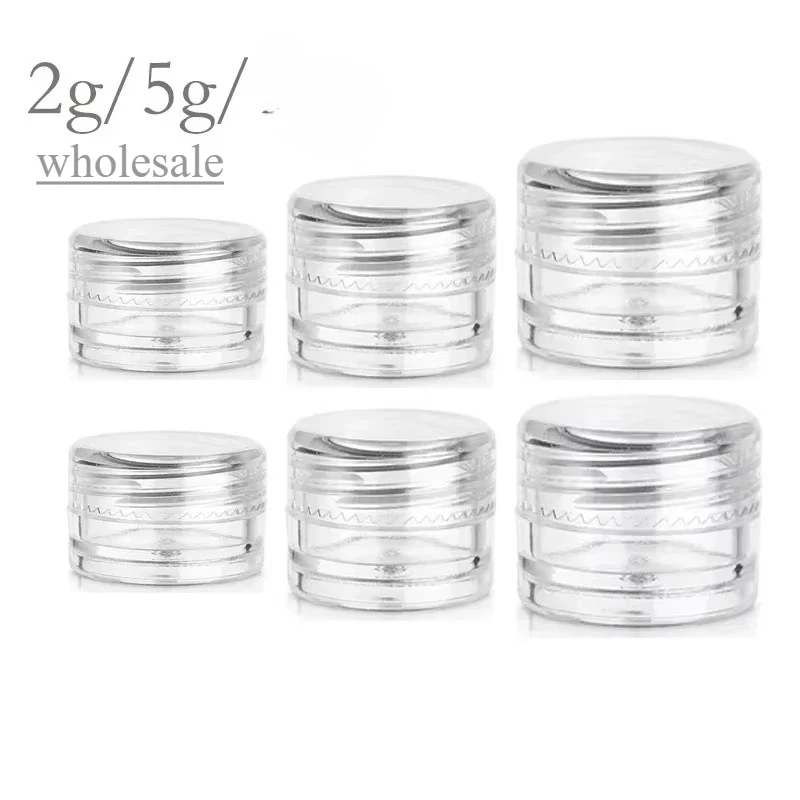 100/200/300pcs 2g/5g Cosmetic Jar Pots Makeup Lip Balm Container ...