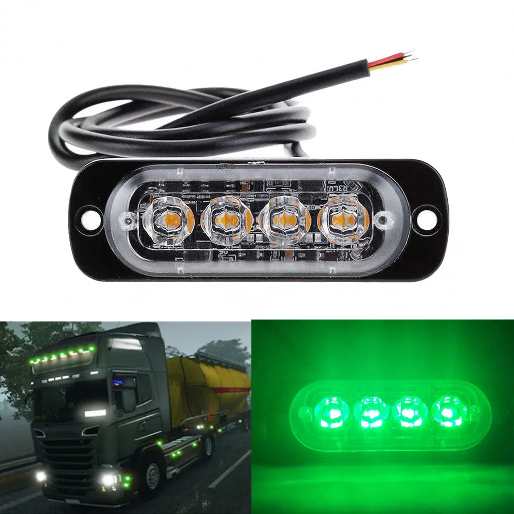 Green-Lamp-LED-Warning-Light-for-Truck-Emergency-Strobs-Side-Marker ...