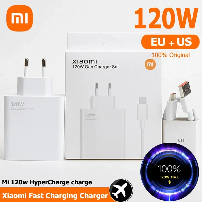 Xiaomi-Charger-120W-67W-Original-Gan-Adapter-Fast-Charging-Hypercharge-Cargador-EU-US-Redmi-Note ...