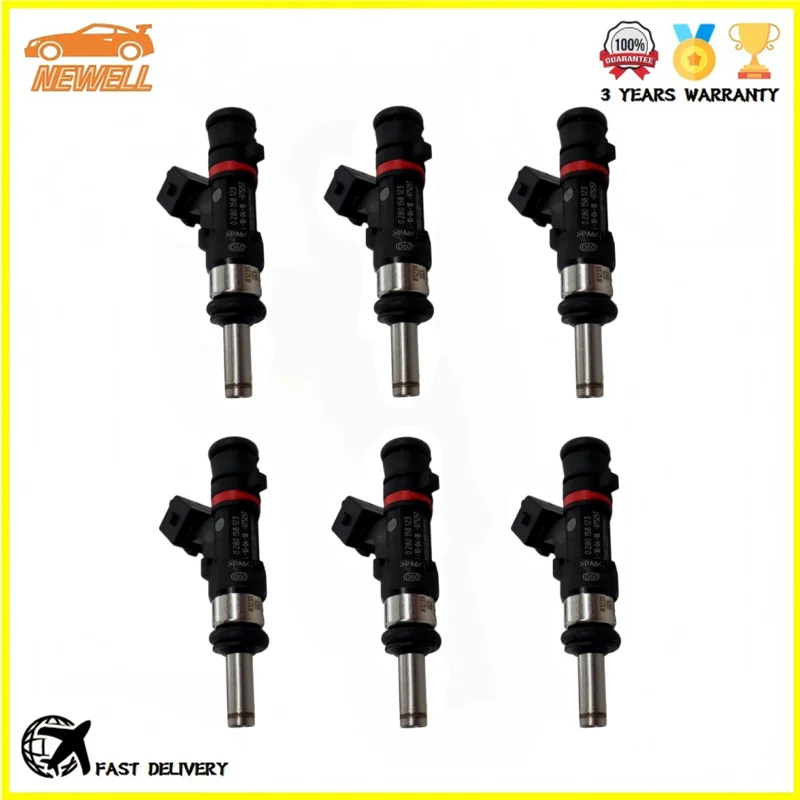 1/4/6pcs 0280158123 Fuel injector For Porsche 3.6L GT2 RS Turbo 60lb ...