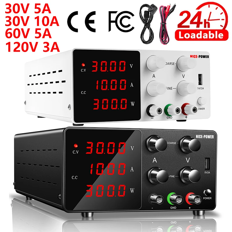 NICE-POWER DC-Labornetzteil, einstellbarer Spannungsregler, 30 V, 10 A ...