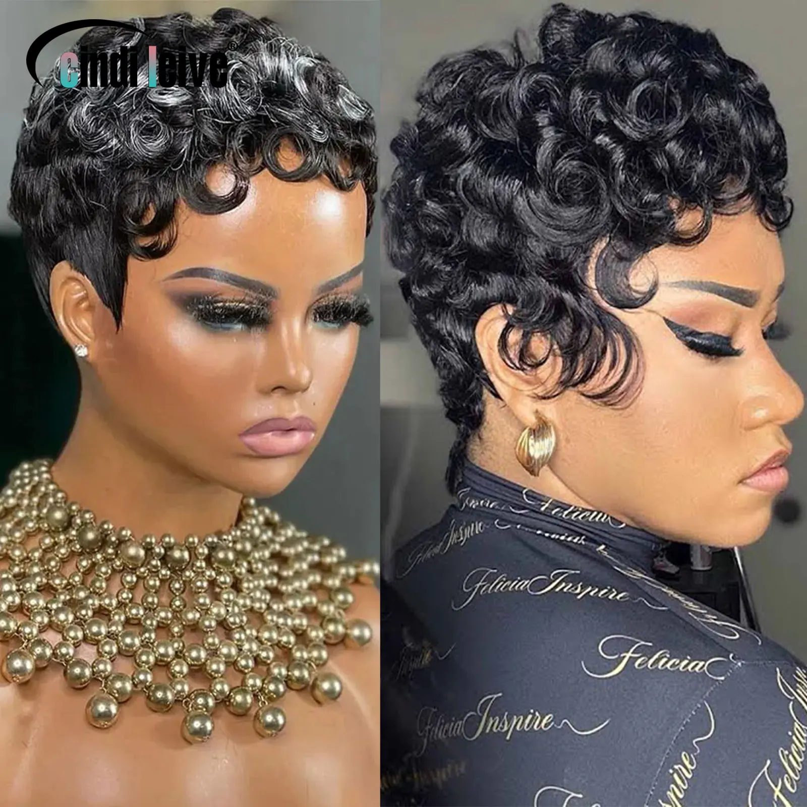 Curly-Pixie-Cut-Short-Wigs-For-Black-Women-Natural-Black-Glueless-Wig ...
